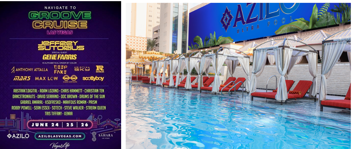 Sahara Hosts Groove Cruise Weekend at Azilo Ultra Pool